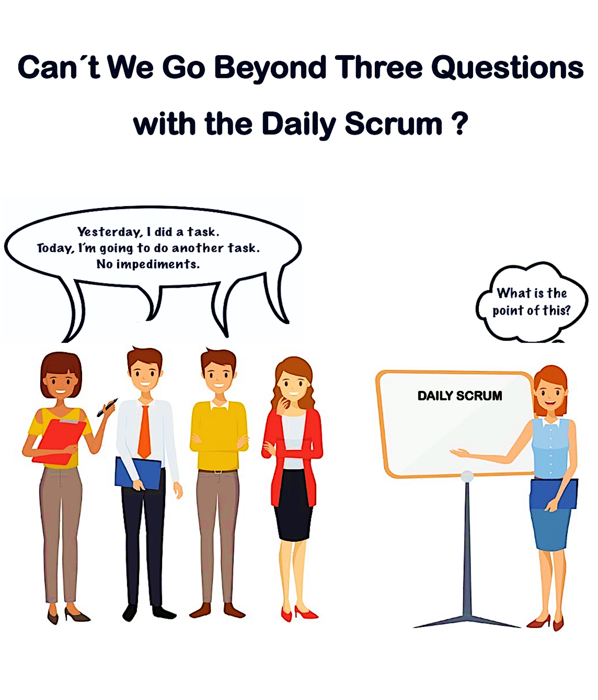Are the 3 daily standup questions actually effective? | Thoughts To Inspire